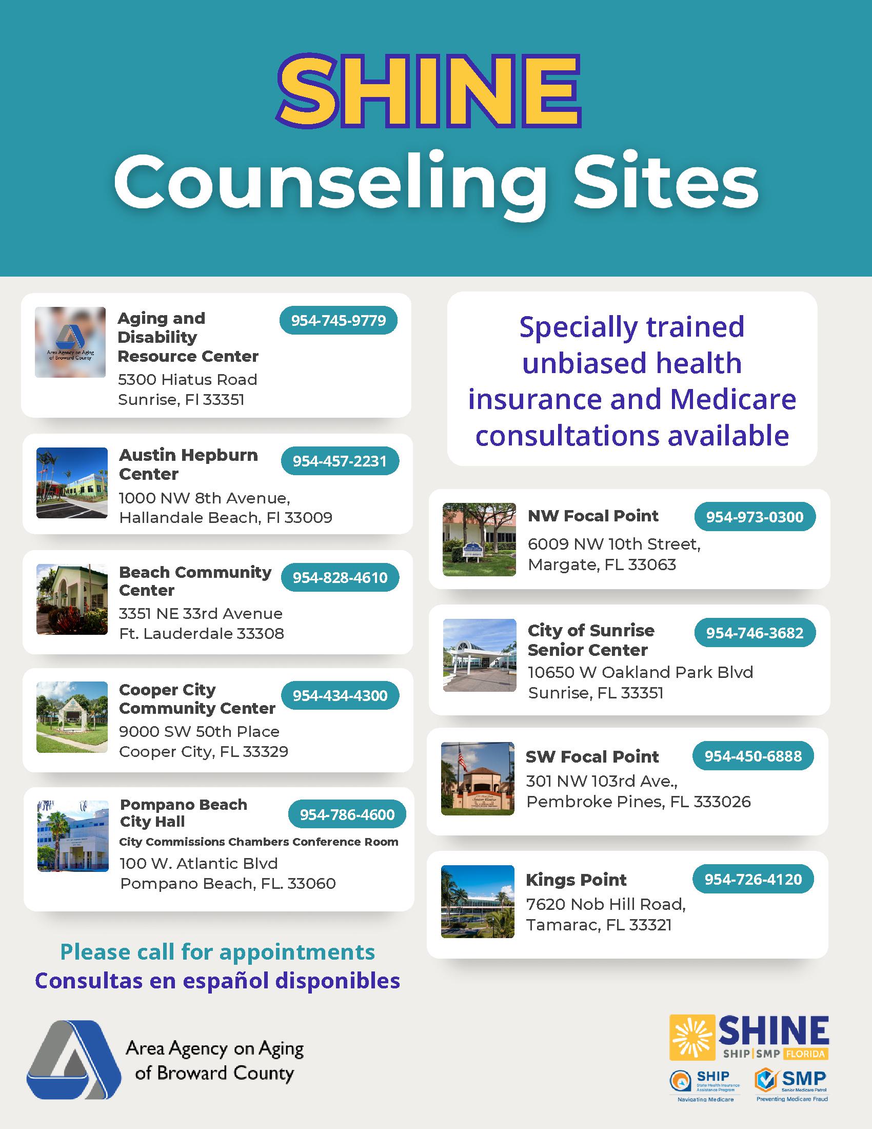 Medicare Counseling / SHINE | Area Agency on Aging Broward County